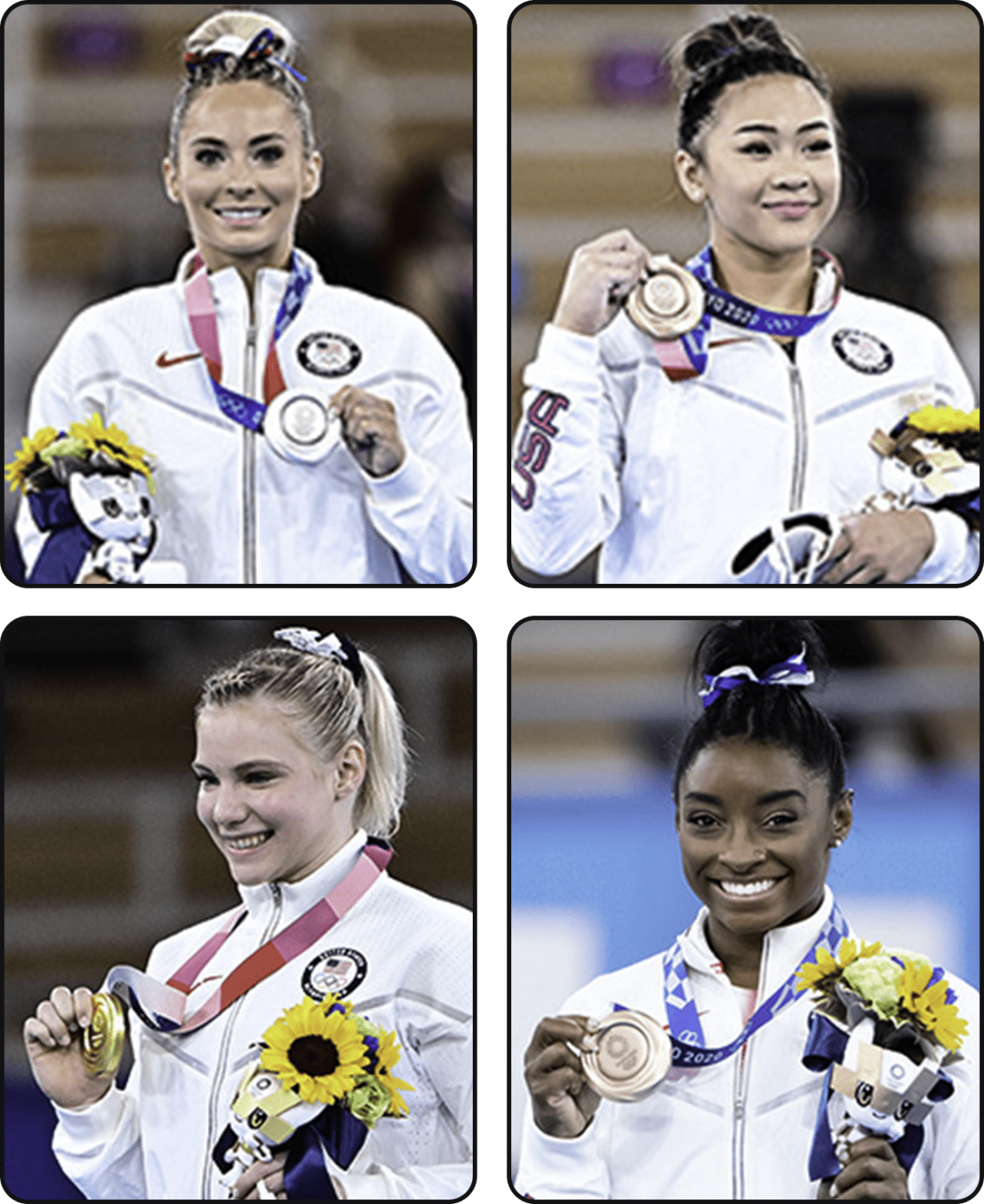 MyKayla, Suni, Jade & Simone Medal at Olympic Games – USA Gymnastics | NJ